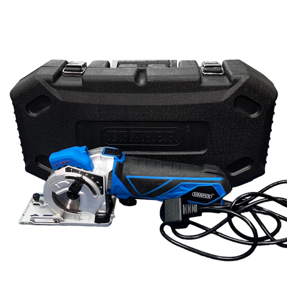 Pre-owned Draper 600W 89mm Mini Plunge Saw 230V - Own4Less